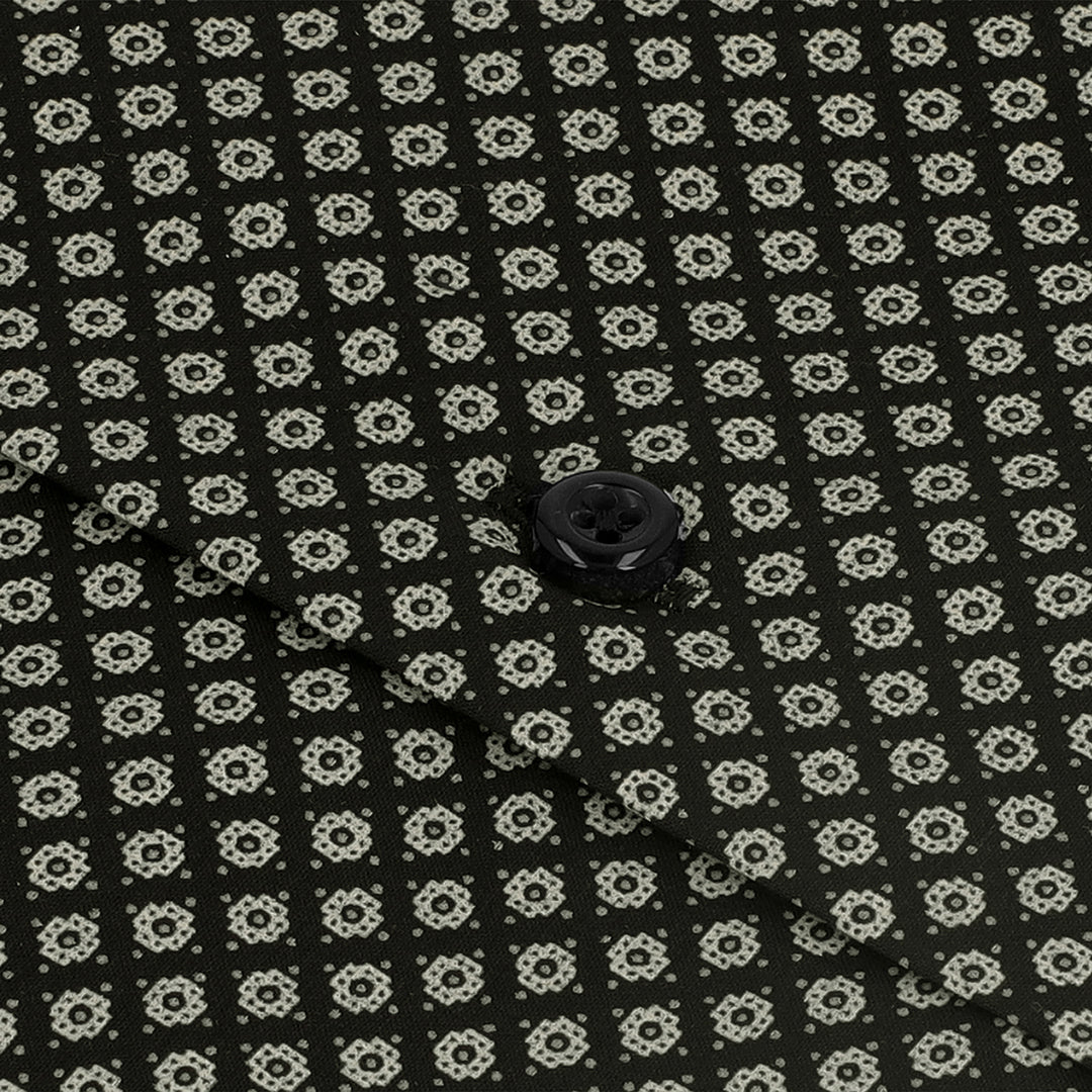 Black & White Casual Shirt With Polka Dots | Chester Bernard Black & White Casual Shirt With Polka Dots | Chester Bernard